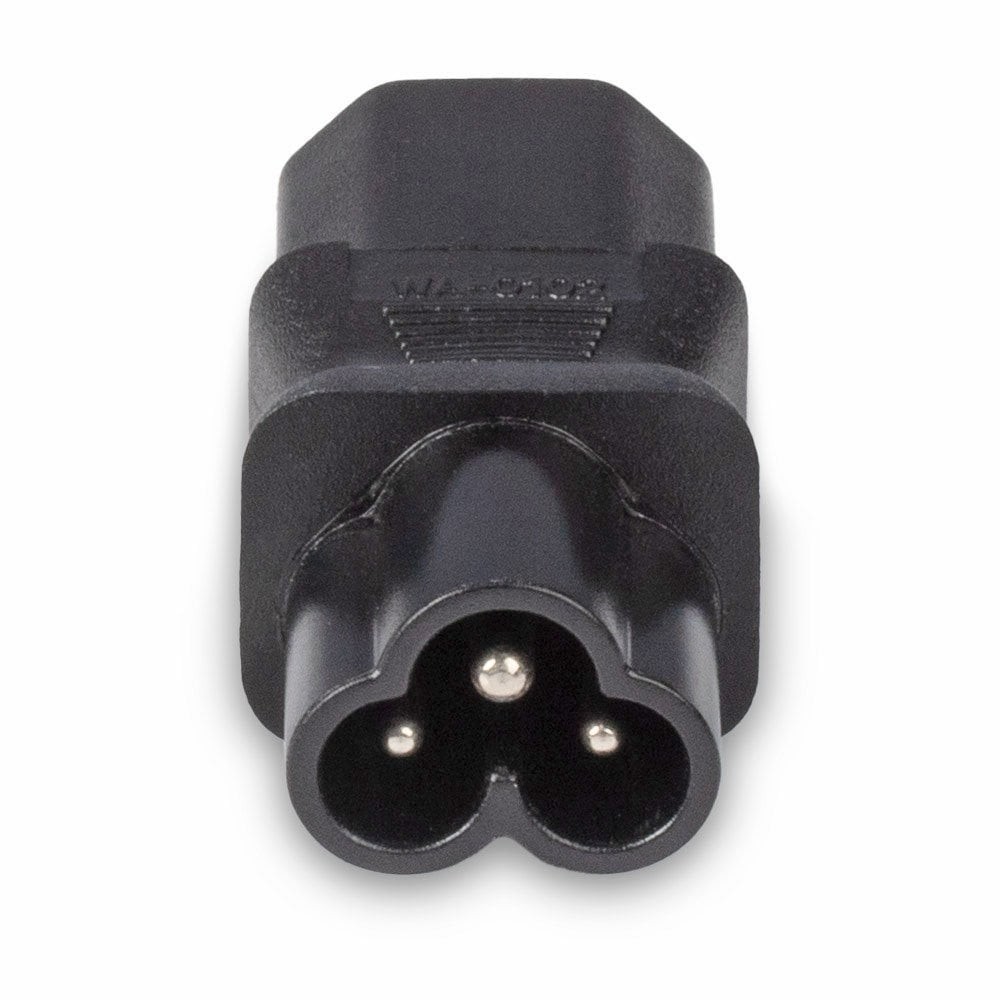 Lindy IEC C6 Cloverleaf Socket To IEC C13 3 Pin Plug Adapter